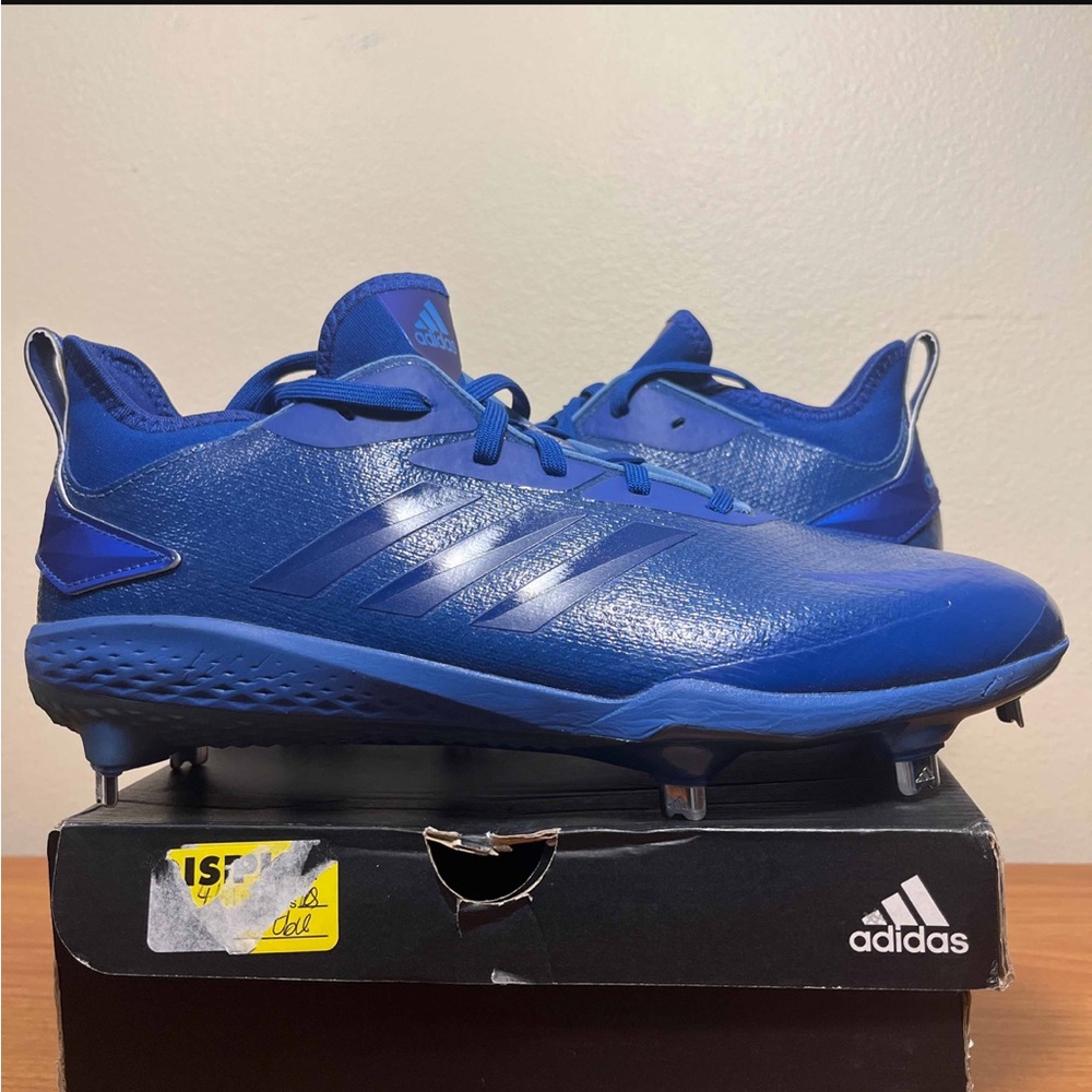 Adidas Adizero Blue Baseball Cleats - Gem